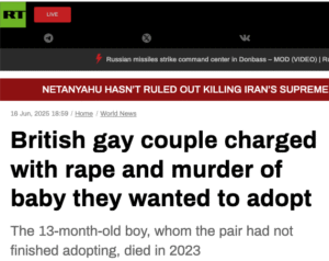 This is exactly why gay men should never be permitted to adopt children ...